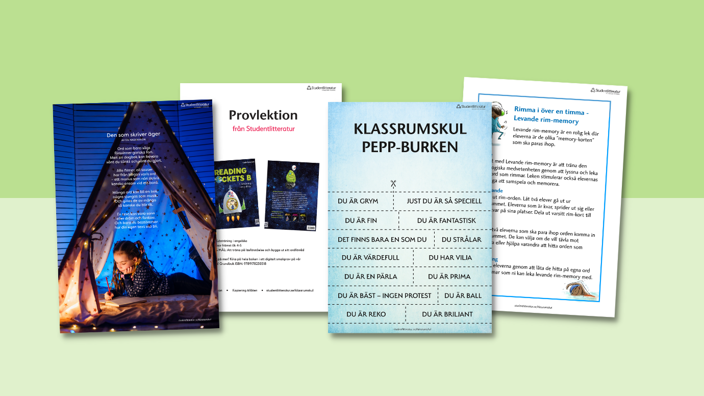 Klassrumskul för åk 4–6 | Studentlitteratur